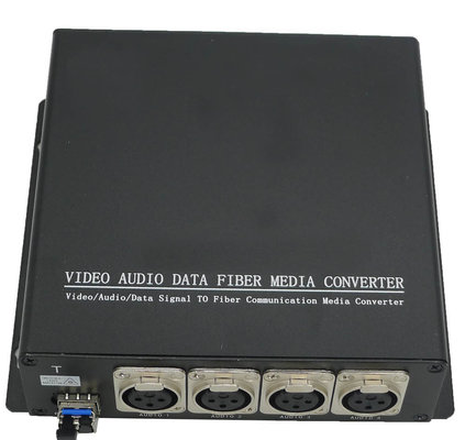 4 CH Balanced Audio（XLR）To Fiber Optic