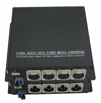4 CH Balanced Audio（XLR）To Fiber Optic