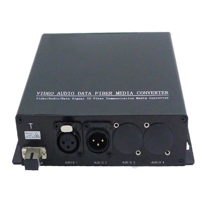 Optical audio to fiber converter,1 CH BIDI Balanced Audio（XLR）To Fiber Optic