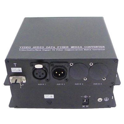 Optical audio to fiber converter,1 CH BIDI Balanced Audio（XLR）To Fiber Optic