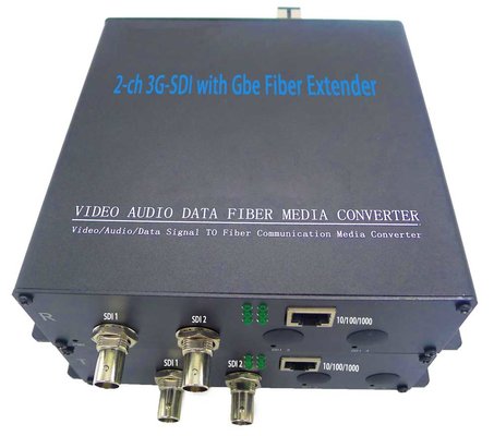 Customized SDI with 10/100/1000 Ethernet to fiber converter，Size is up to you,3G-SDI video with Gigabit link over fiber