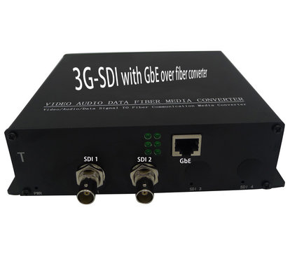 Customized SDI with 10/100/1000 Ethernet to fiber converter，Size is up to you,3G-SDI video with Gigabit link over fiber