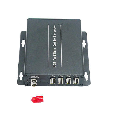 4-ch USB2.0 to fiber converter,Transmission distance 5KM USB signal to optical fiber converter