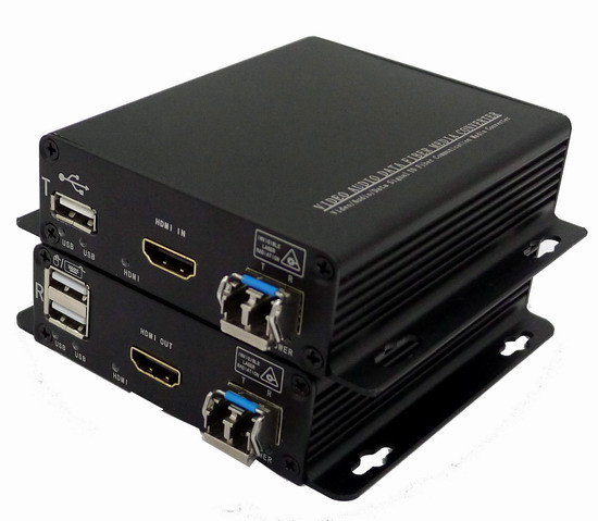 4K KVM to fiber converter,4K/2K HDMI with Keyboard and mouse over optical fiber,4K HDMI fiber extender