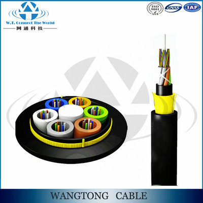 ADSS Aerial self-supporting single mode Fiber optic armored cable made in china for Power Transmission Line