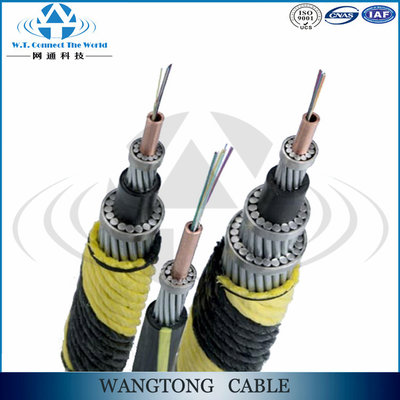 double sheath outdoor GYFTA53 24 core multi core underwater optical fiber cable