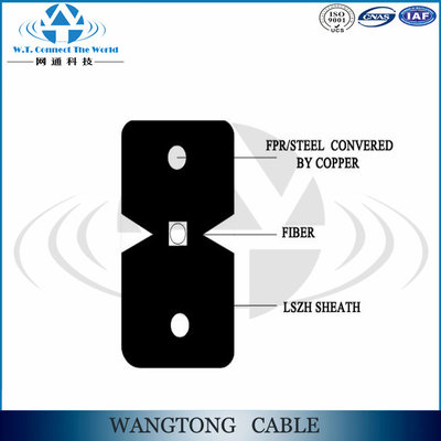 Self-supporting bow-type fiber optic drop cable GJYXFCH
