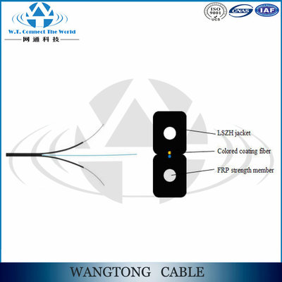 Single core double FRP bow- type FTTH drop cable GJYXFCH, g652d/ g655/ g657a