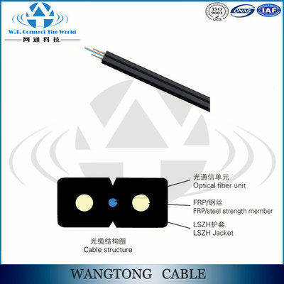 2 core g657a g657b ftth indoor and ourdoor fiber optic cable GJYXFCH
