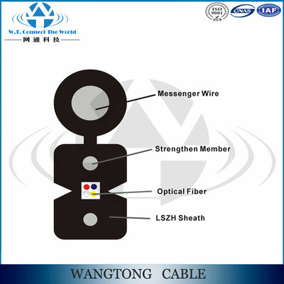 FTTH outdoor 1/2/4/8/12 cores G652D/G657A1/2 single mode self-supporting drop cable GJYXFCH