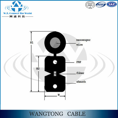 Bow type 1/2/4 core G657A FTTH fiber optical cable drop wire cable GJYXFCH