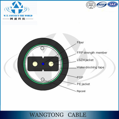 FTTH outdoor 1/2/4/8/12 cores G652D/G657A1/2 single mode GJXFHA bow-type drop cable for duct