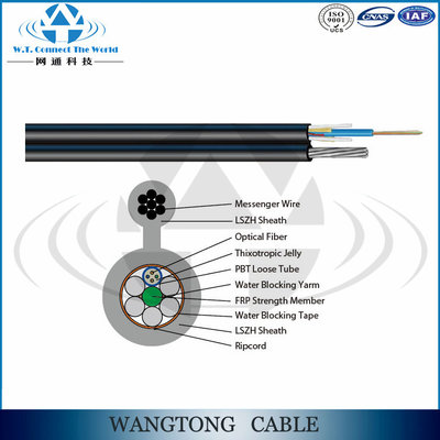 12 Core unitube Figure 8 Single Mode Self-support Optical Fiber Cable