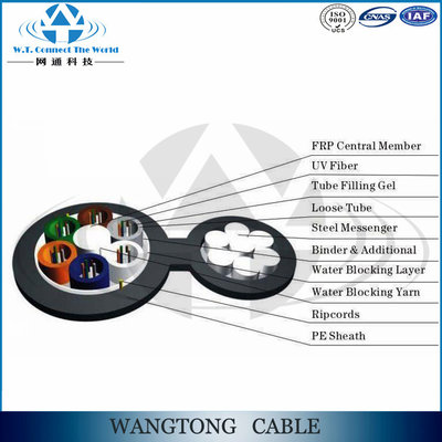 figure 8 24 core self-support figure 8 fiber optic cable