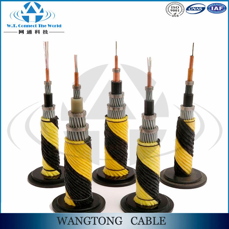 double sheath outdoor GYFTA53 24 core multi core underwater optical fiber cable