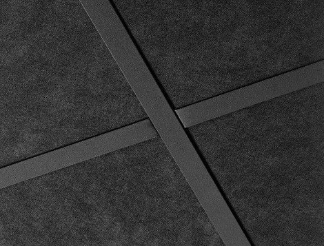 Black Soundproof Fabric Wrapped Acoustic Panels , High Density Fiberglass Insulation Board
