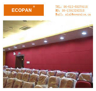 Custom Fiberglass Fabric Wrapped Decorative Soundproofing Wall Panels For Music Room