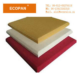 60×60cm Fire Resistant Fiberglass Fabric Wrapped Wall Panels For Studio Vocal Room
