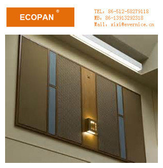 Modern Buildings Fabric Wrapped Acoustical Wall Panels 25mm Heat-Insulated Health
