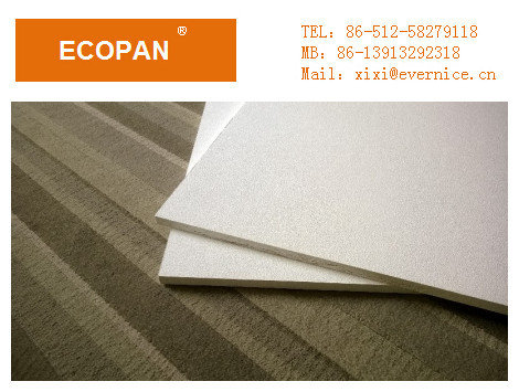 Lightweight Fiberglass Wool Acoustical Suspended Ceiling Tiles 600 * 600 mm Customized