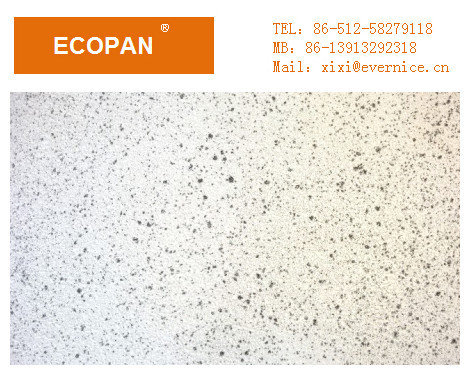 Customized Soundproof Fiberglass Wool Suspended Ceiling Panel For Home Decoration