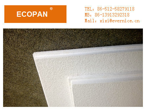 Moisture Resistant Office Suspended Ceiling Board , 600 * 600mm Density 80-120kg/m3