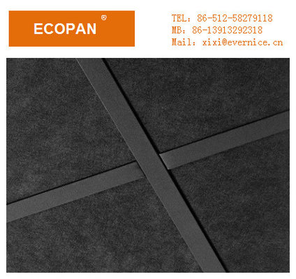 Fiberglass Decorative Drop Ceiling Tiles , Fire Resistant Ceiling Panels 600 * 2700mm