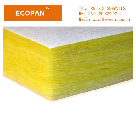 Fiberglass Decorative Drop Ceiling Tiles , Fire Resistant Ceiling Panels 600 * 2700mm