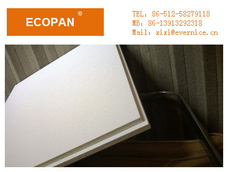 White Black Colored Fiberglass Decorative Drop Ceiling Tiles Panels For Music Room