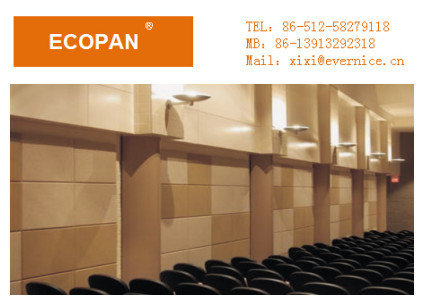 Colorful 25mm Fabric Wrapped Wall Panels Fire Resistant For Wall Cladding Decoration