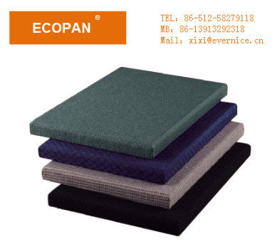 Eco-Friendly Fabric Wrapped Wall Panels Colorful With Noise Absorbing