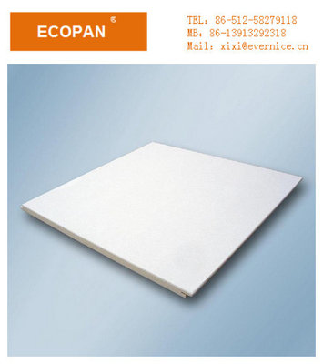 Soundproof Fiberglass Concealed Ceiling Tiles Sound Absorbing Panels 600 * 1200 mm
