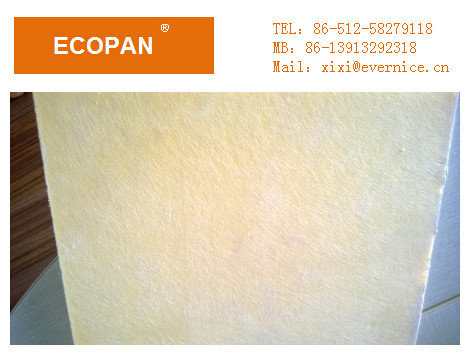 15mm Perforated Soundproof Fiberglass Ceiling Sound Dampening Panels Class A For hospital
