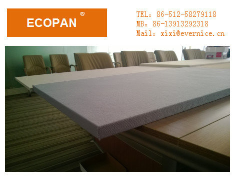 Lightweight Acoustic Decorative Fabric Wrapped Wall Panels For Hotels