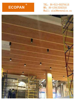 50mm Shopping Mall Used Fiberglass Round Suspended Ceiling Board