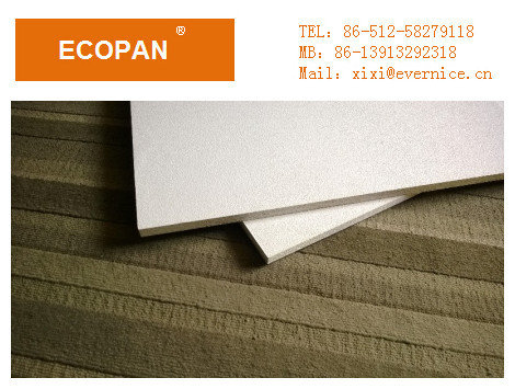 Fiber Glass Wool Square Decorative Suspended Ceiling Tiles , Sound Absorbing Panel