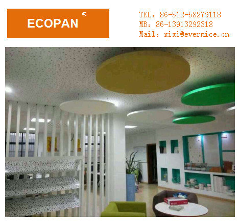 40mm  Customizable Shopping Mall Used Fiberglass Suspended Board