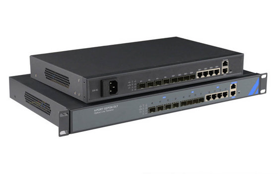 1U scanalature ottiche standard a 19 pollici della Triple Play 4GE 4 SFP della scatola EPON OLT ONU 4 porti di Epon