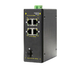5 Port 10M / 100M Fiber Optic Media Converter , Rj45 To Fiber Media Converter SFP