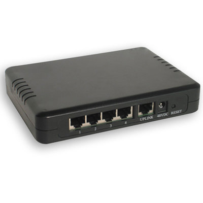 Commutatore a fibra ottica di Ethernet di 4 porti