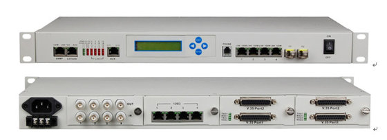 Multiplexor pluri-servizi modulare della fibra di voce 16E1+4GE, multiplexor da tavolino di Access