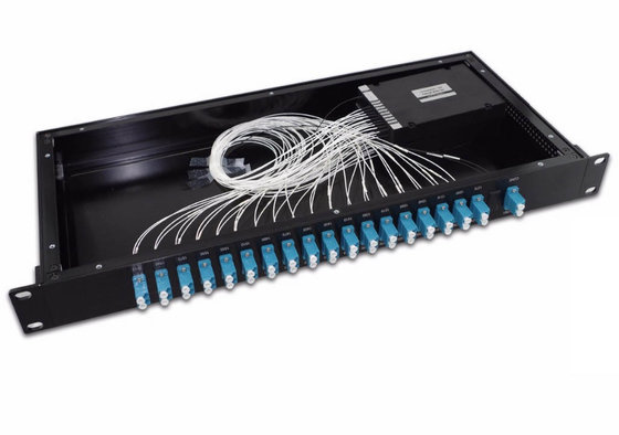 Singola fibra/supporto di scaffale a 19 pollici doppio del modulo 1U della fibra DWDM Mux Demux OADM