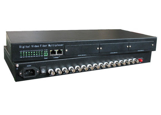 Multiplexor di Manica di OPTOSTAR 16 video con l'audio chiusura del contatto di voce