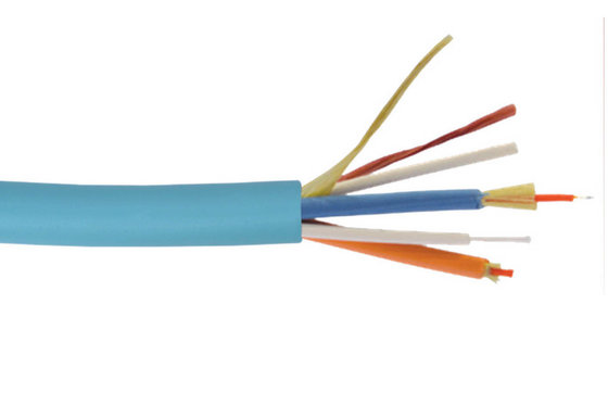 Fumo basso del cavo a fibre ottiche di singolo modo dei 2 centri zero isolamenti dell'alogeno/PVC
