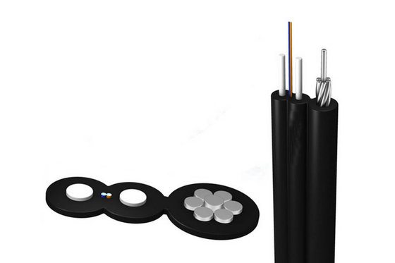 Cavo a fibre ottiche all'aperto di OPTOSTAR, certificazione del CE ROHS del cavo flessibile di FTTH