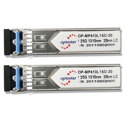 Modulo a fibra ottica 1.25G 1310nm 10KM/20km LC MP del ricetrasmettitore di SFP con DDM