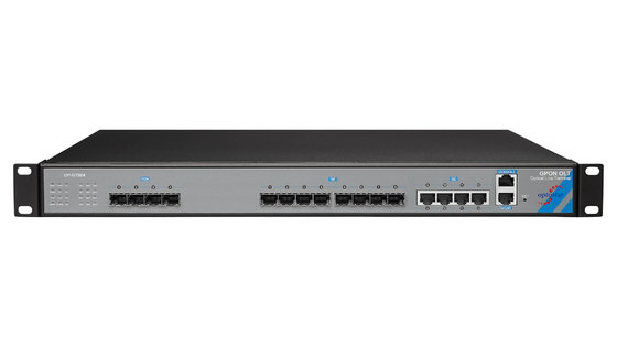 Soluzione di GPON di OP-GTB04, che risponde alle norme pertinenti del ITU G.984.x e FSAN. OP-GTB04 è supporto di scaffale 1U
