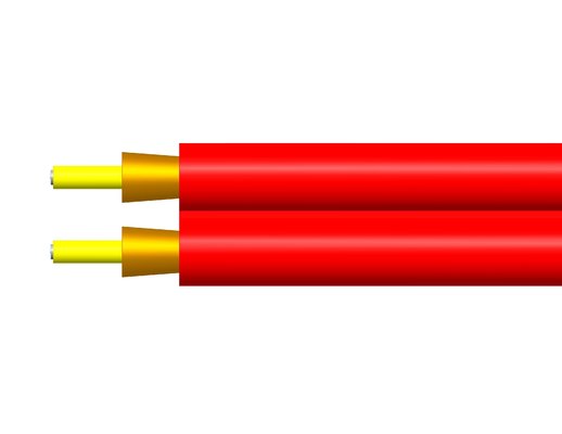 Figura a fibra ottica dell'interno duplex 8 rivestimento del cavo della rete di 2 fibre di PVC della struttura