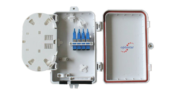 IP55 standard Fiber Optic Distribution Frame 2 cables 4 fibers wall mounted OTB