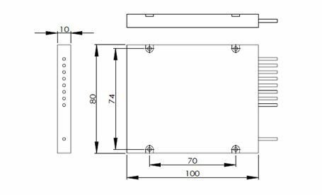 Separatore dello SpA - contenitore di ABS, separatore ottico del plc della fibra 1X2/4/8/16/32/64/128